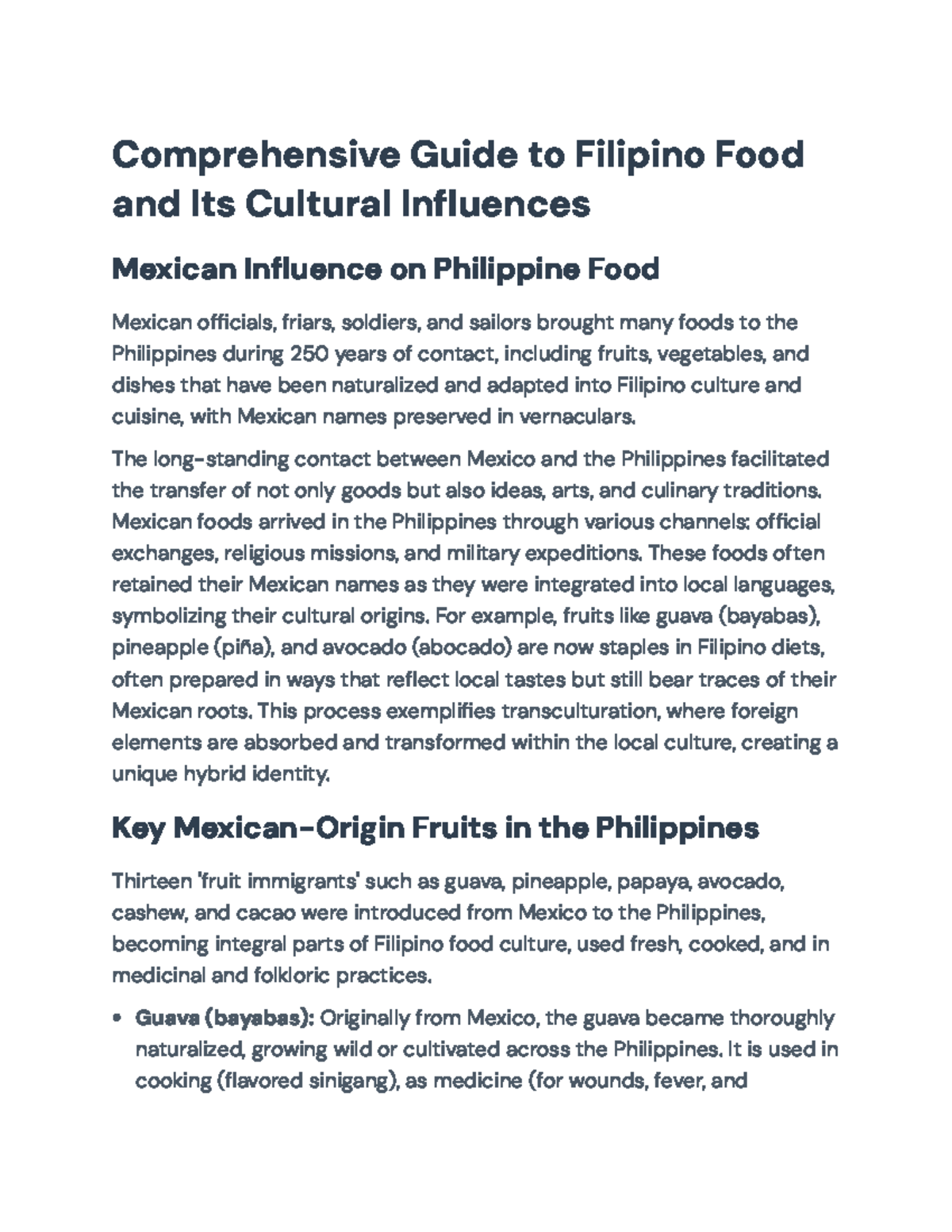 Comprehensive Guide to Filipino Food Influences: Mexican Roots and ...