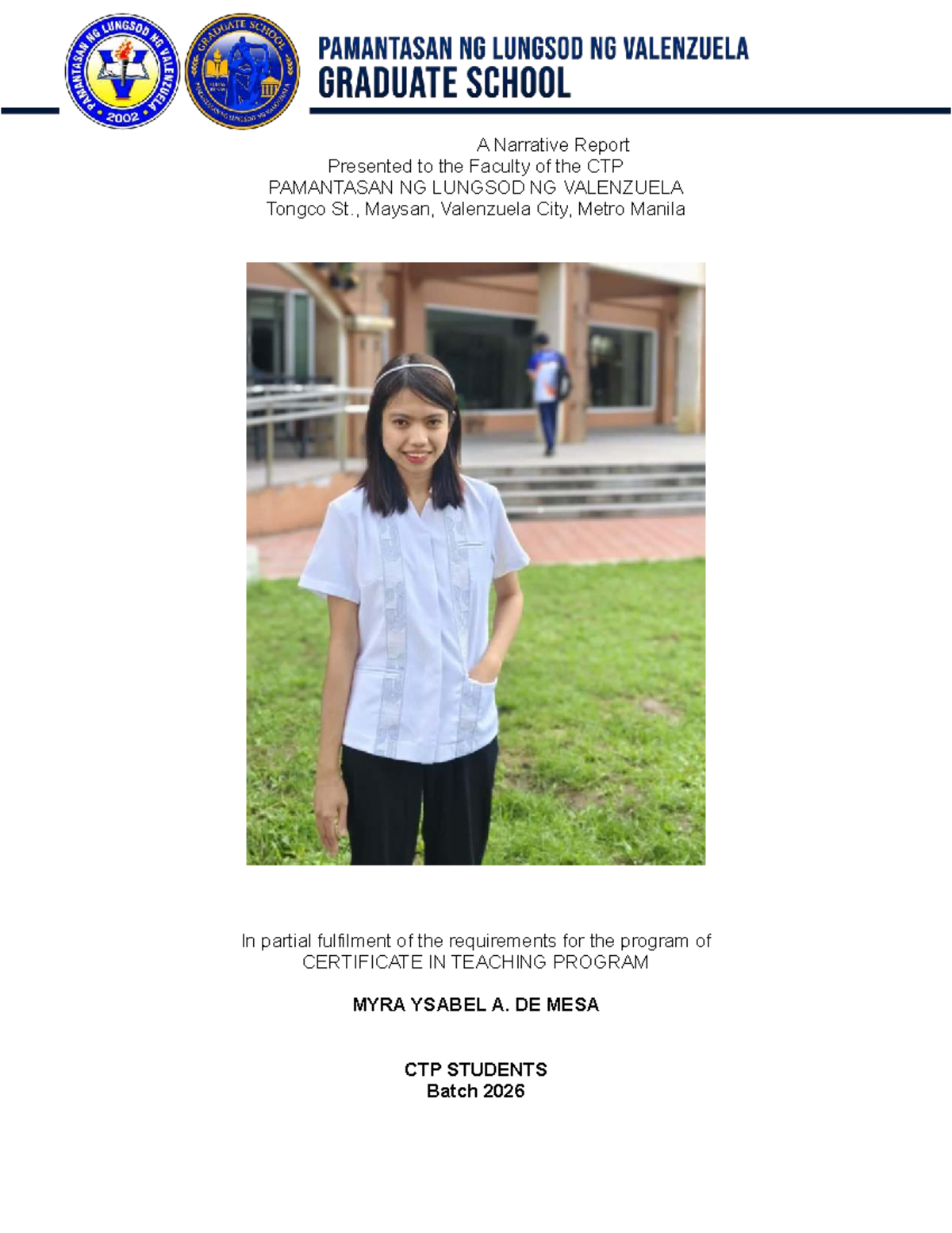 CTP 2026 Final Teaching Demonstration Report by Myra Ysabel A. De Mesa ...