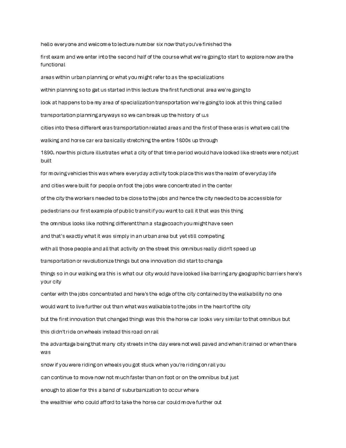 Transportation Planning and Traffic Impact Analysis: Lecture 6 Overview ...