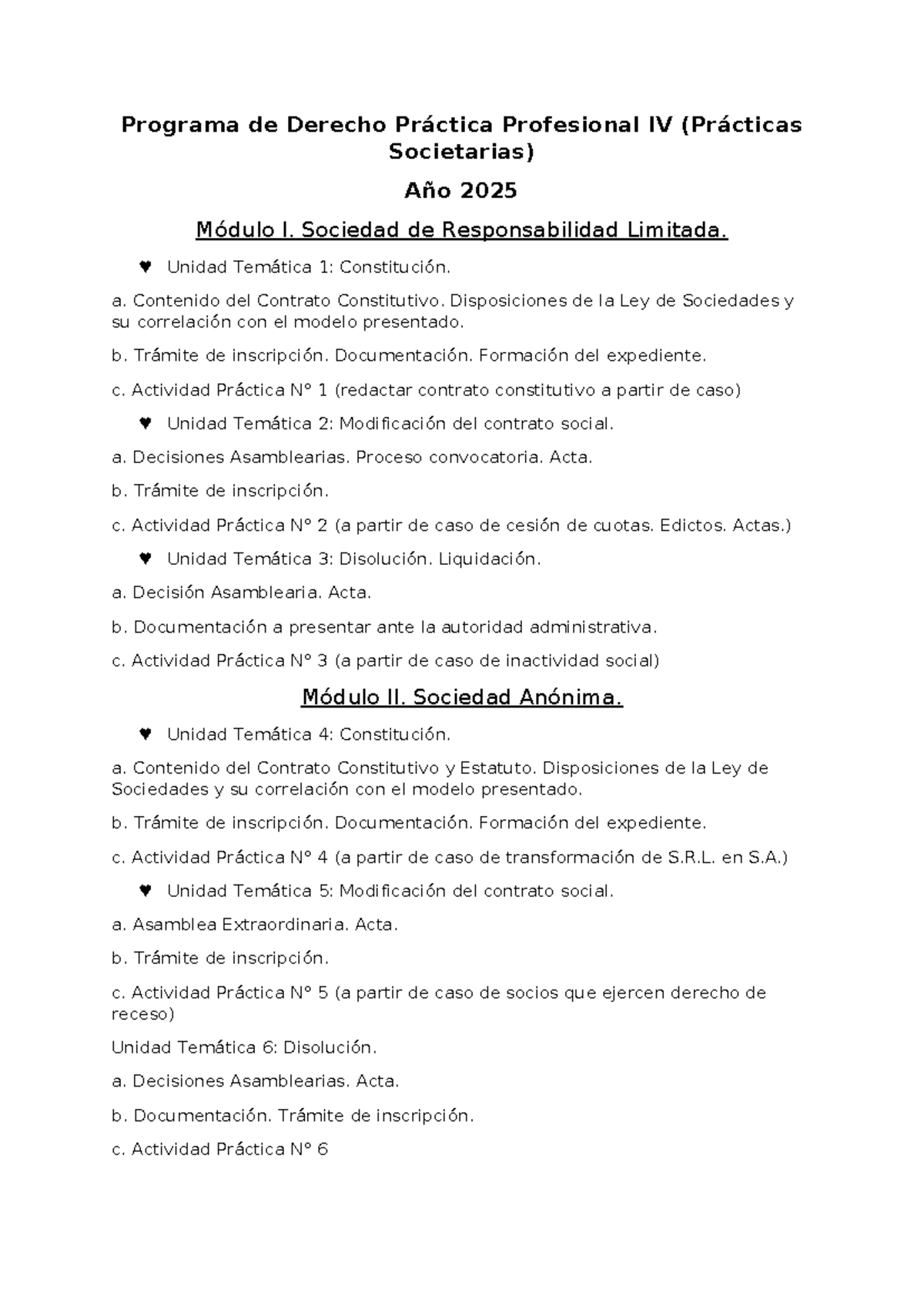 Práctica Profesional IV: Sociedades y Contratos Constitutivos - Studocu