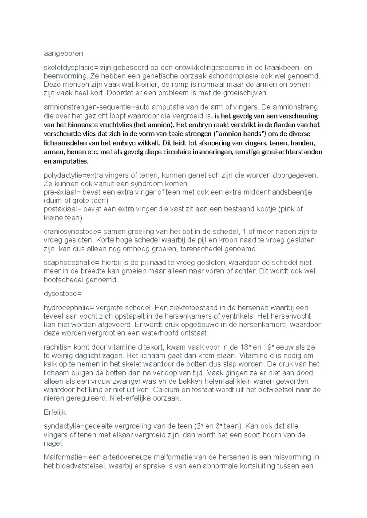 Practicum 5: Anatomische Aandoeningen en Genetische ...