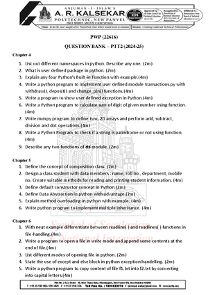 OSY-W-23 - OSY 22516 winter 2023 model answer paper. OSY model answer ...