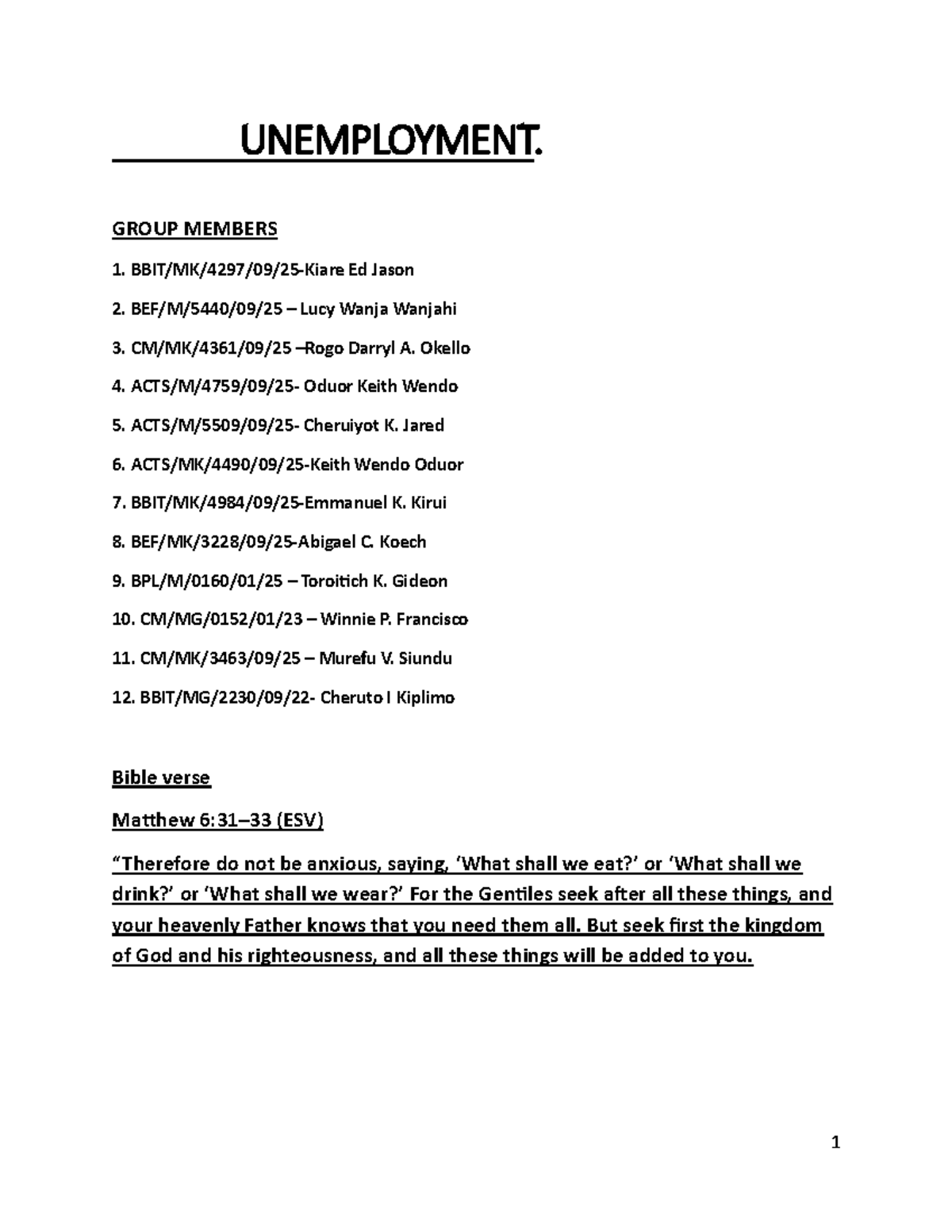 Unemployment: Causes, Consequences, and Solutions - Studocu