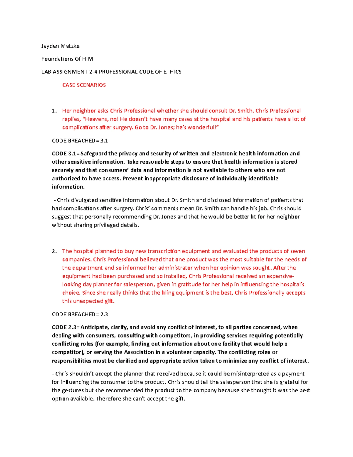 HIM Virtual Tour Worksheet - Foundations of HIM Virtual Tour Worksheet ...