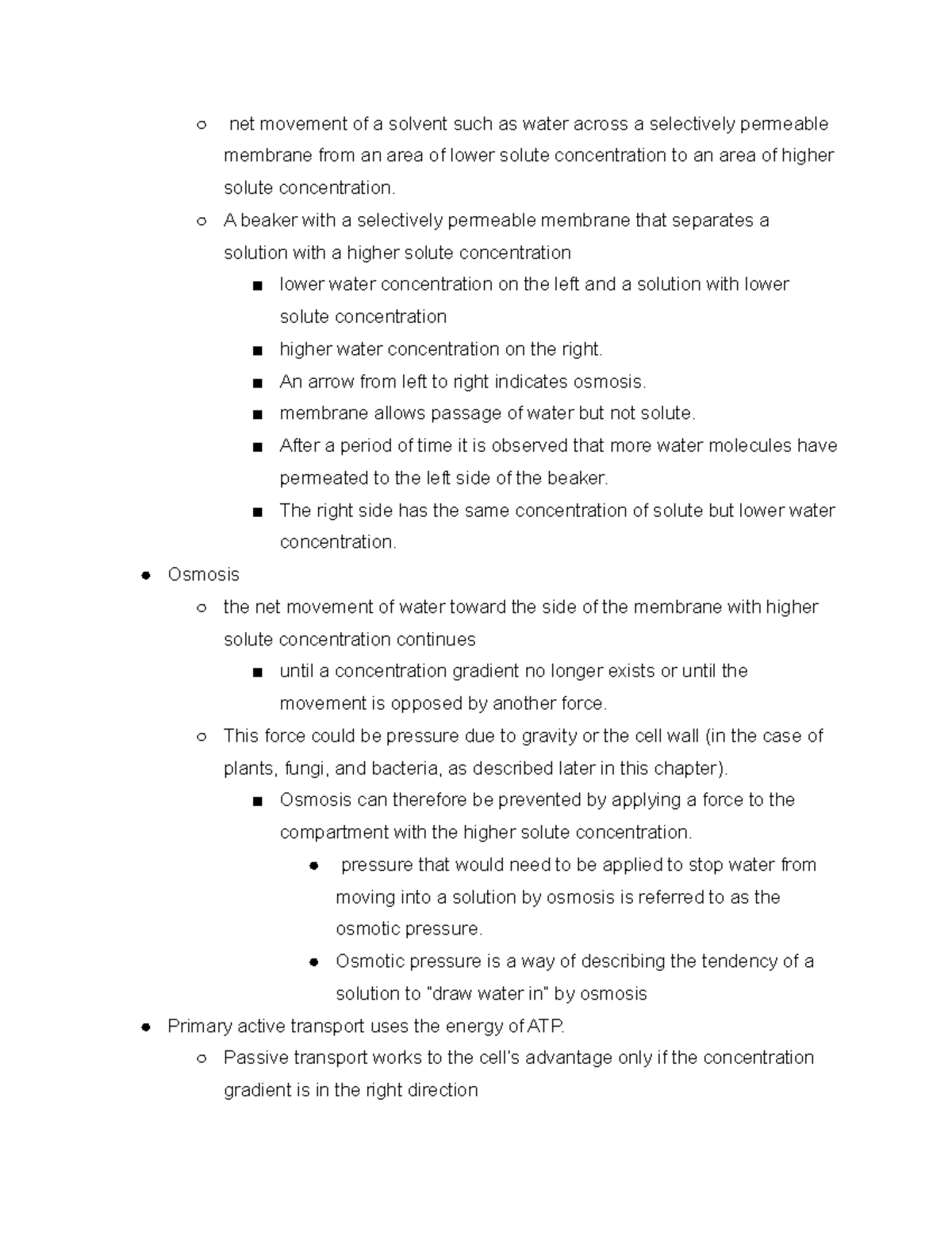 Osmosis - net movement of a solvent such as water across a selectively ...