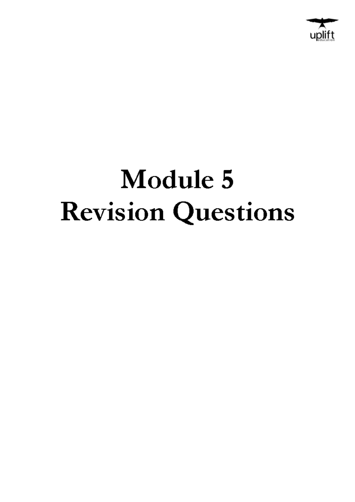 2019 Equilibrium Module Exam Revision Questions - Studocu