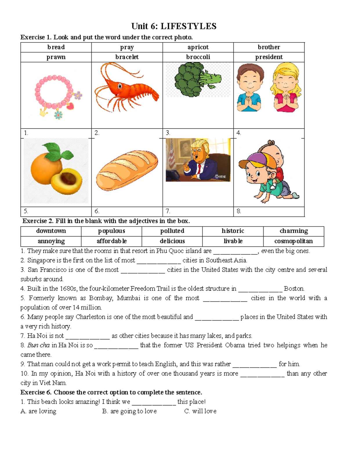 Unit 6: LIFESTYLES Exercises and Activities - Studocu