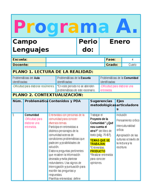4° s25 y 26 Cuadernillo de actividades (anexos) Profa. Kempis - Anexos Profa. Kempis Nombre del ...
