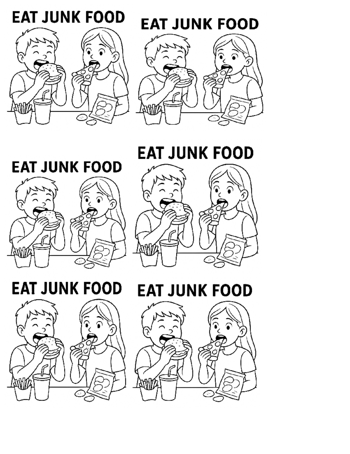 ESAT JUNK FOOD 3 - Imagen de prácticas didácticas - Inglés I - EAT JUNK ...