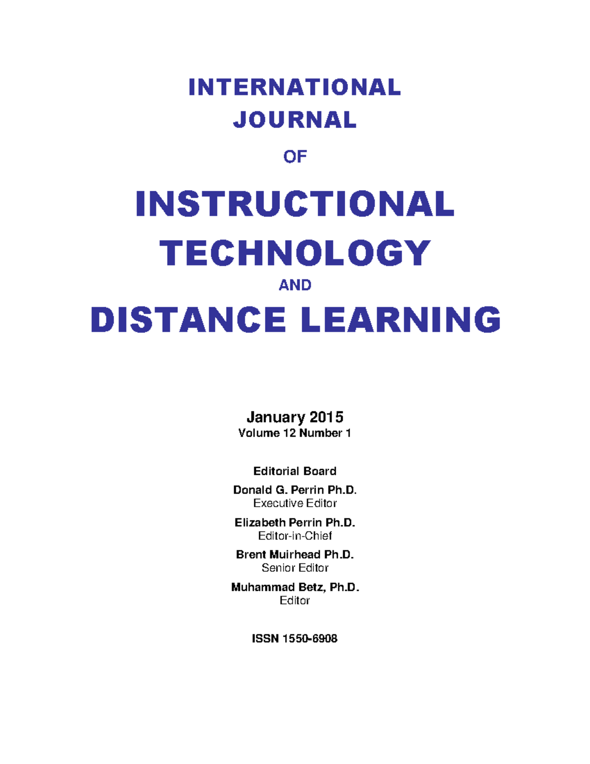 IJITDL Jan 2015 Editorial: Advancements in AI and Distance Learning ...