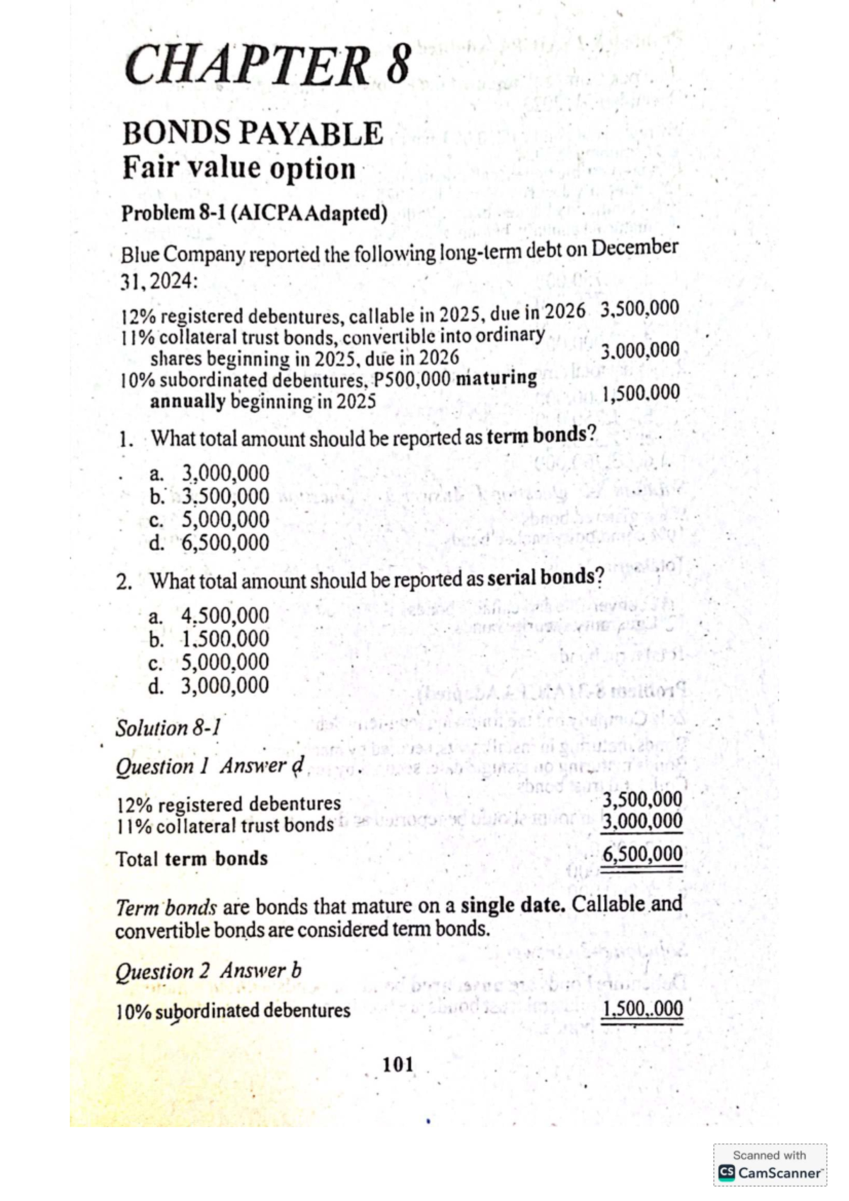 Chapter 8 - Bonds Payable: Fair Value Option Problems (AICPA Adapted ...
