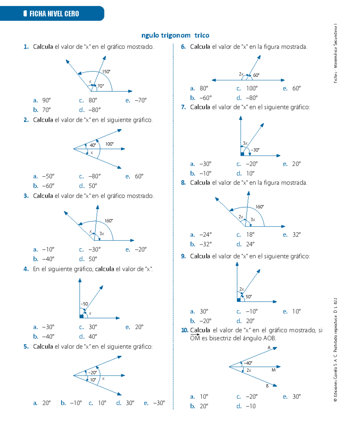 F0 Ángulo Trigonométrico: Cálculos y Ejercicios de Gráficos - Studocu
