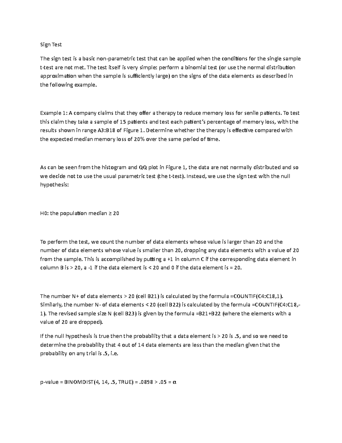 Sign Test-WPS Office - Sign Test The sign test is a basic non ...