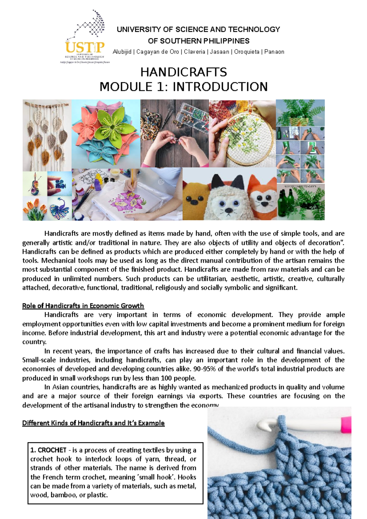 Handicrafts and Their Principles: A Comprehensive Study (Module 1 ...