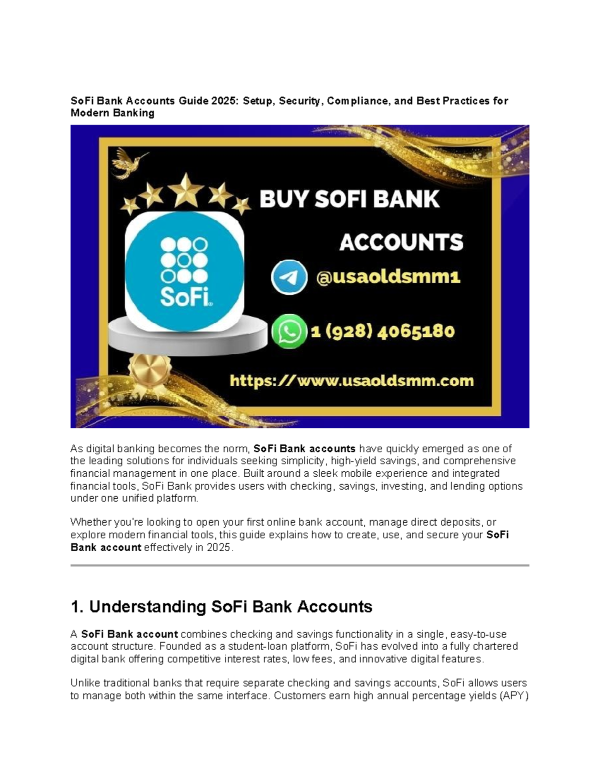 SoFi Bank Accounts Guide 2025: Setup, Security, and Best Practices ...