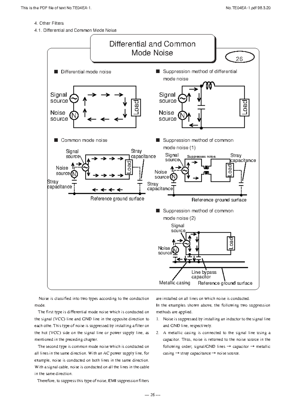 Noise Suppression Techniques: Differential & Common Mode Analysis (98.3 ...