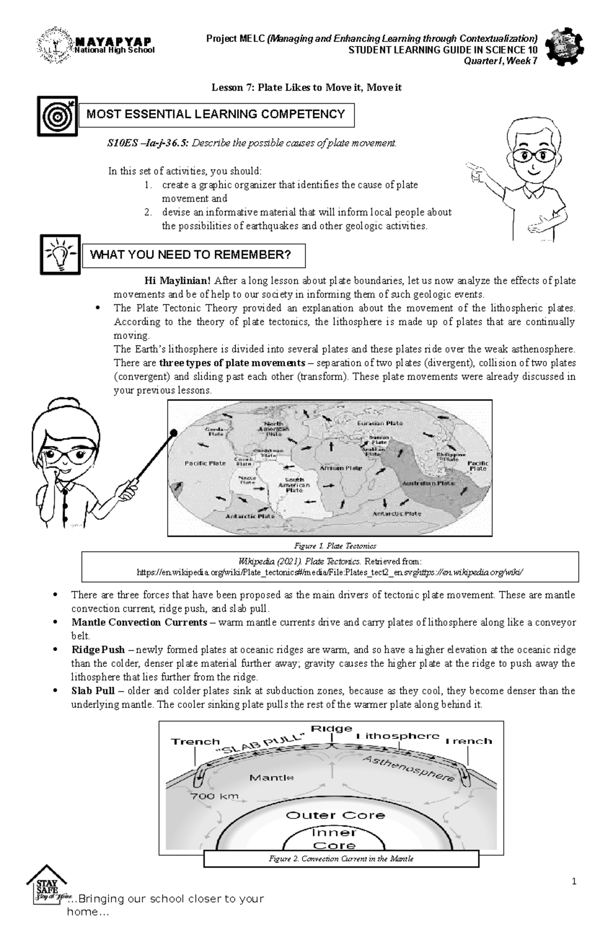 Science 10 Q1 Week 7: Exploring Plate Movement and Tectonics - Studocu