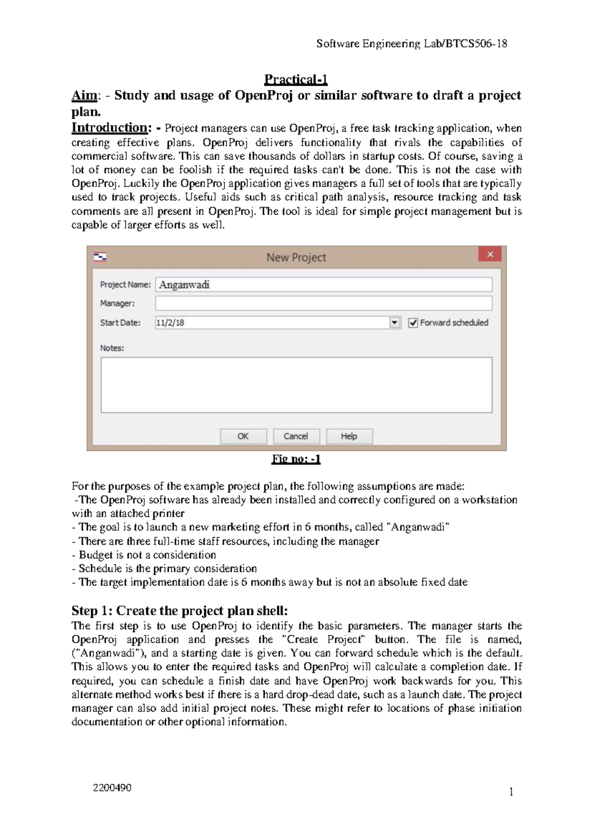 Software Engineering: Practical Application of OpenProj for Project Management - Studocu