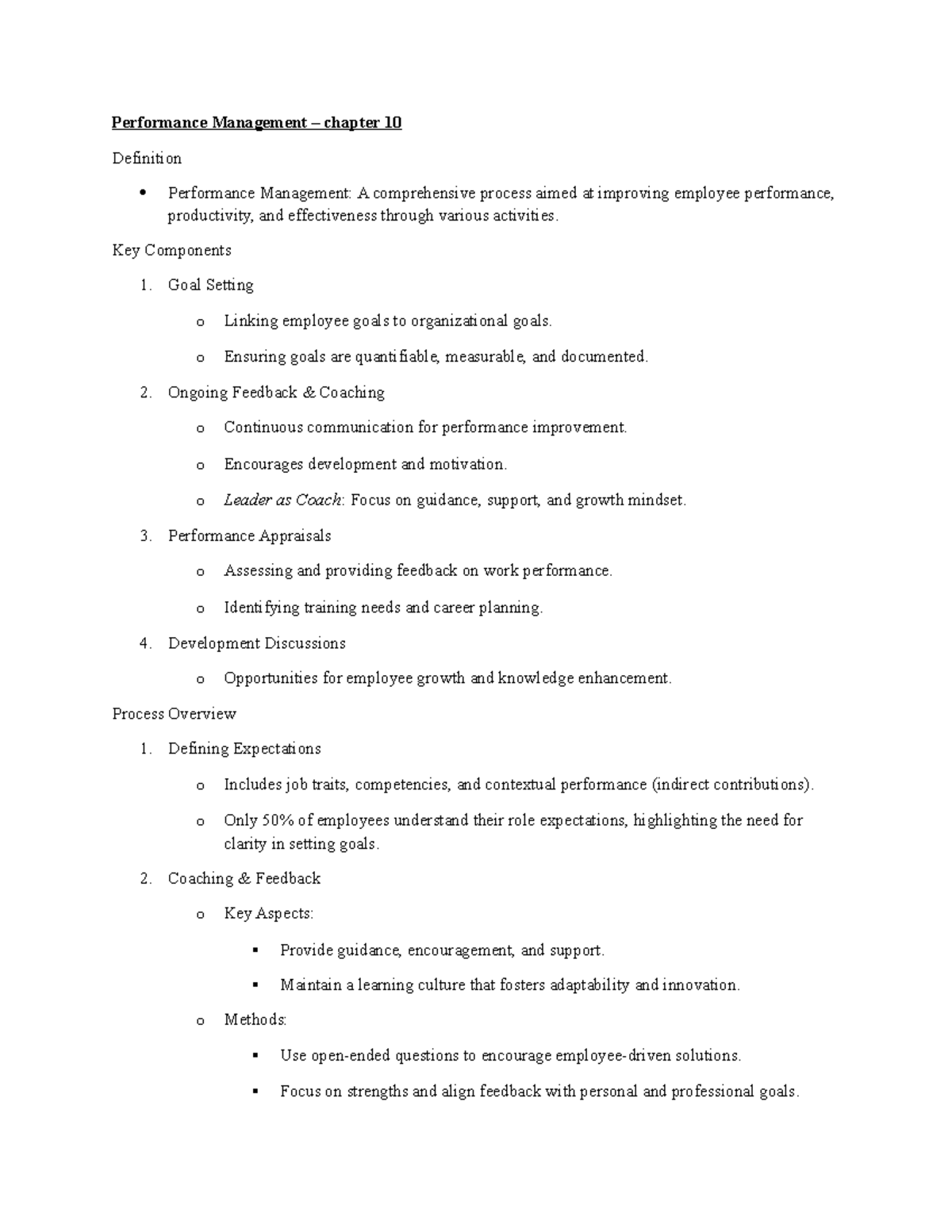 HR Exam Prep: Practice Questions for Performance Management & OHS - Studocu