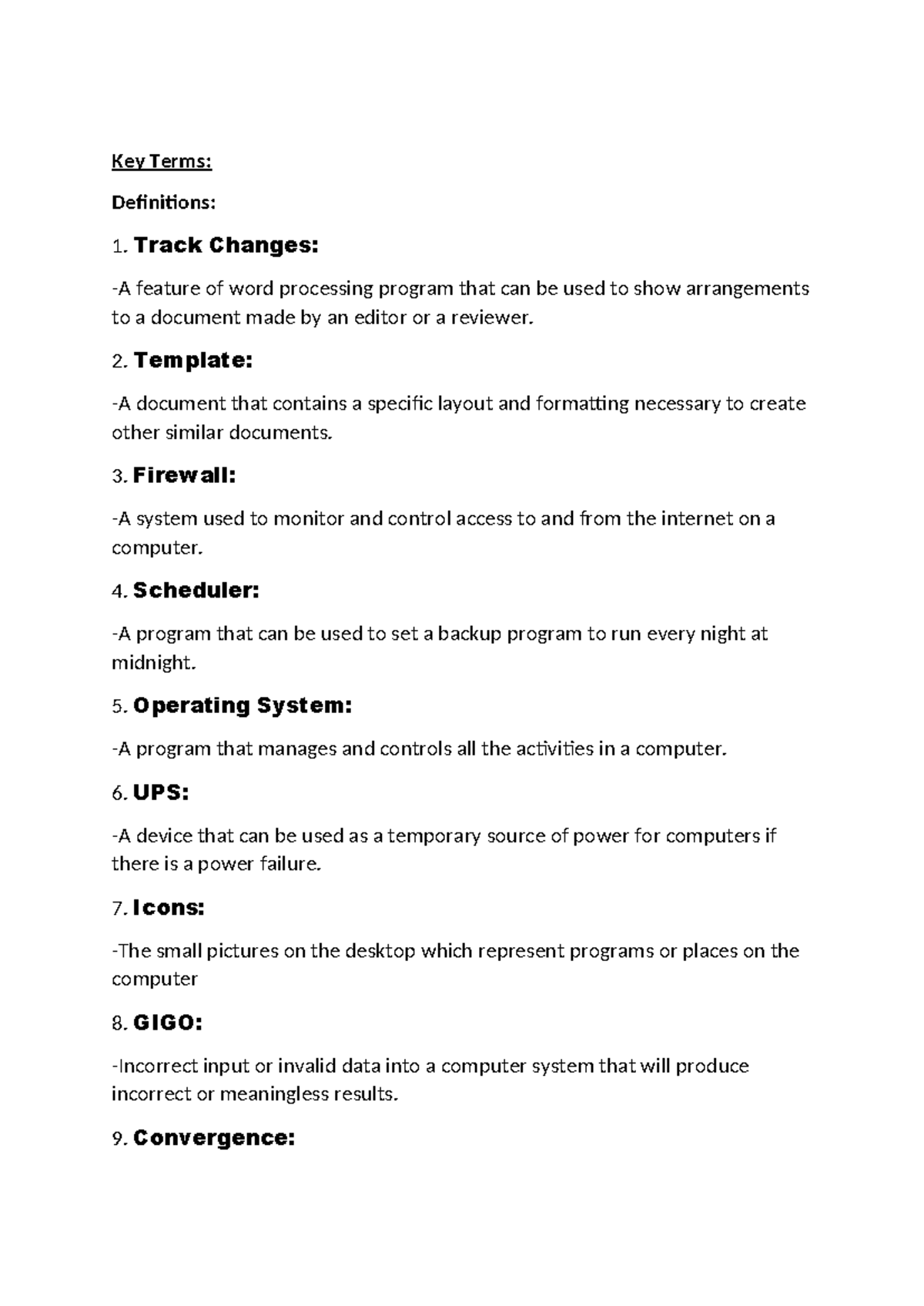 CAT Theory Summary: Key Terms and Definitions for Paper 2 - Studocu