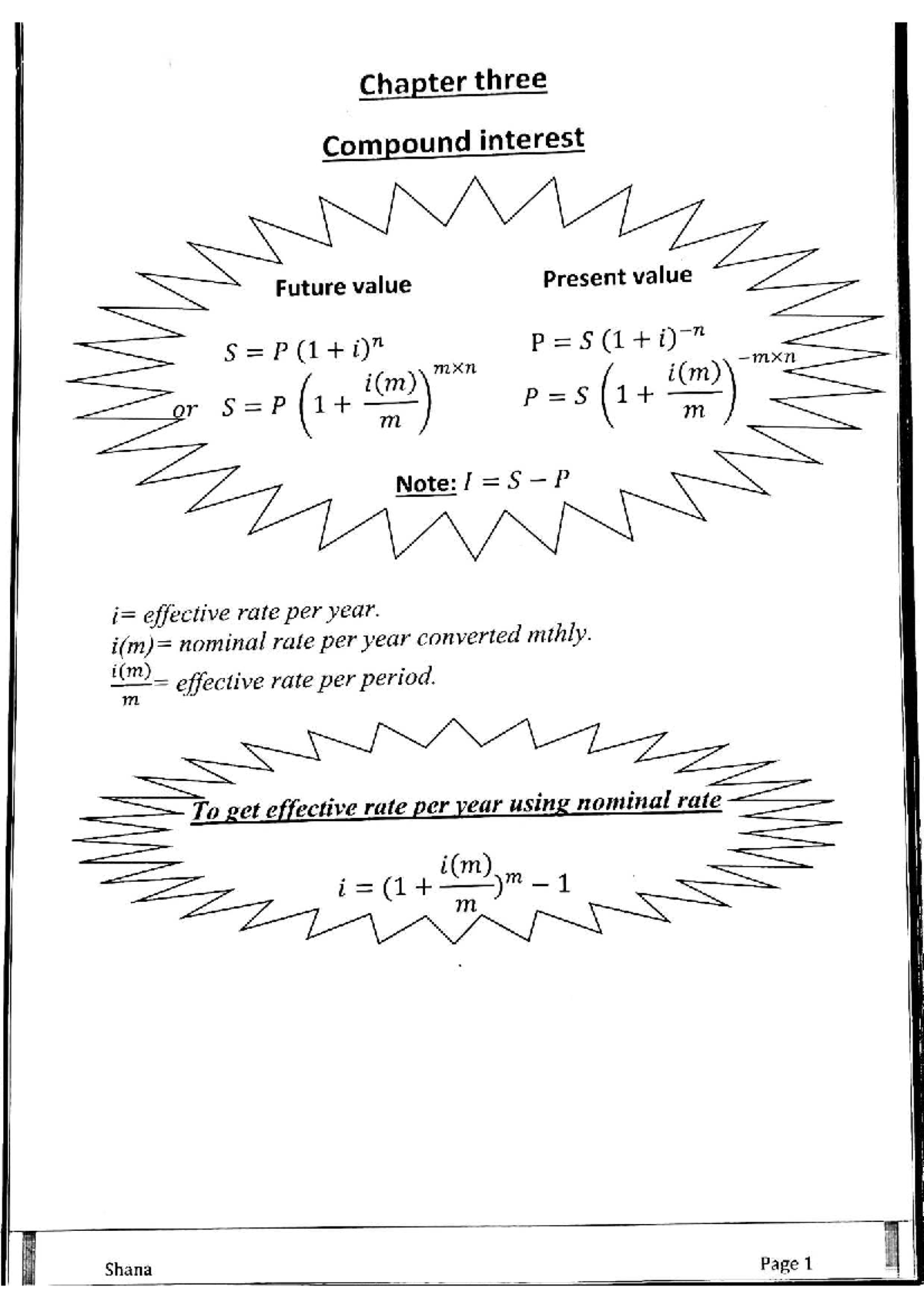 Chapter 3: Compound Interest, Future & Present Value Concepts - Studocu