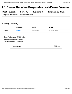 Portage Learning AP I Final Exam - NRSG 201 - Studocu