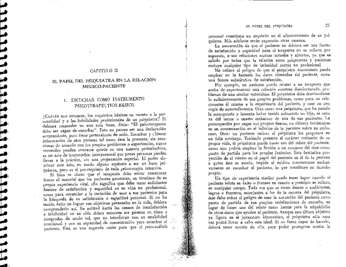 Principios de Psicoterapia Intensiva: El Papel del Psiquiatra ...