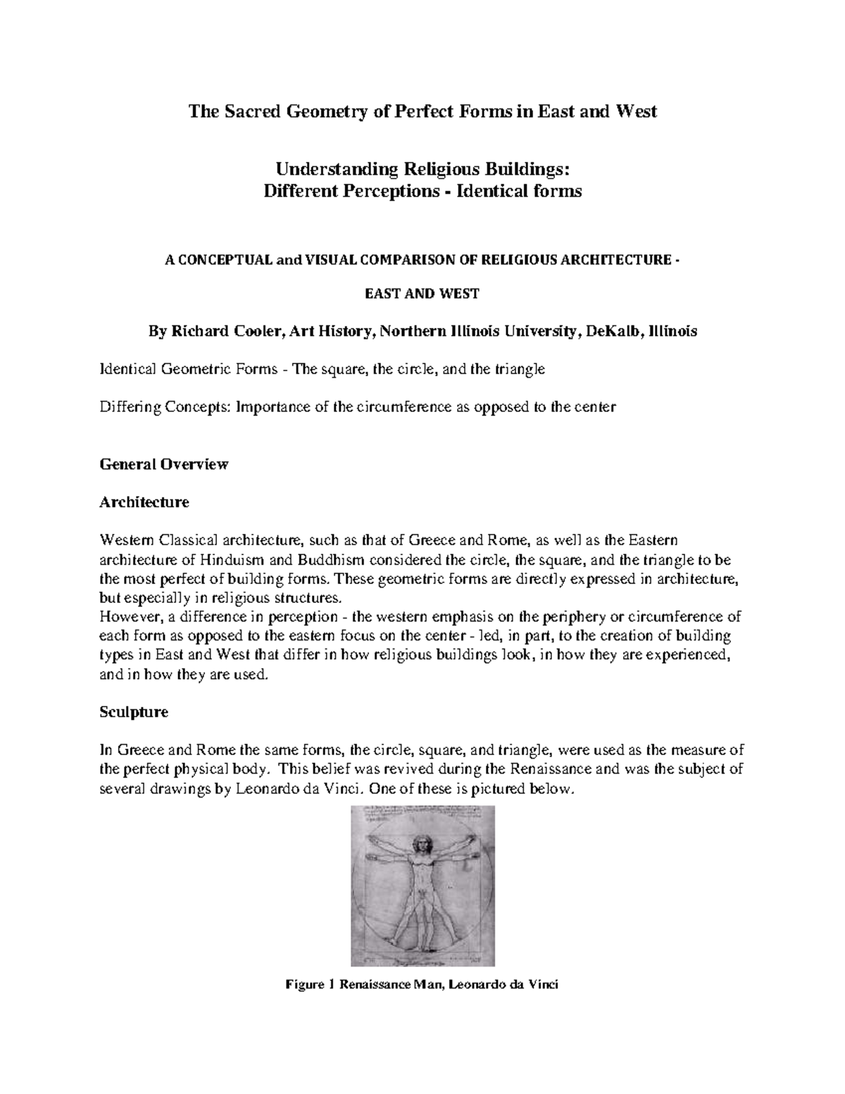 Sacred Geometry in Religious Architecture: East vs. West (ART 101 ...
