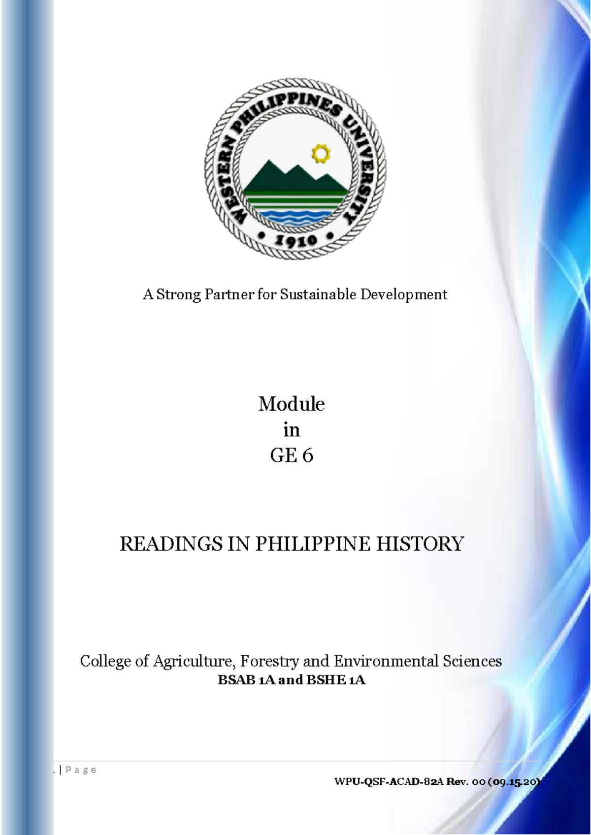 GE 6 Module 2: Analyzing Perspectives in Philippine History - Studocu