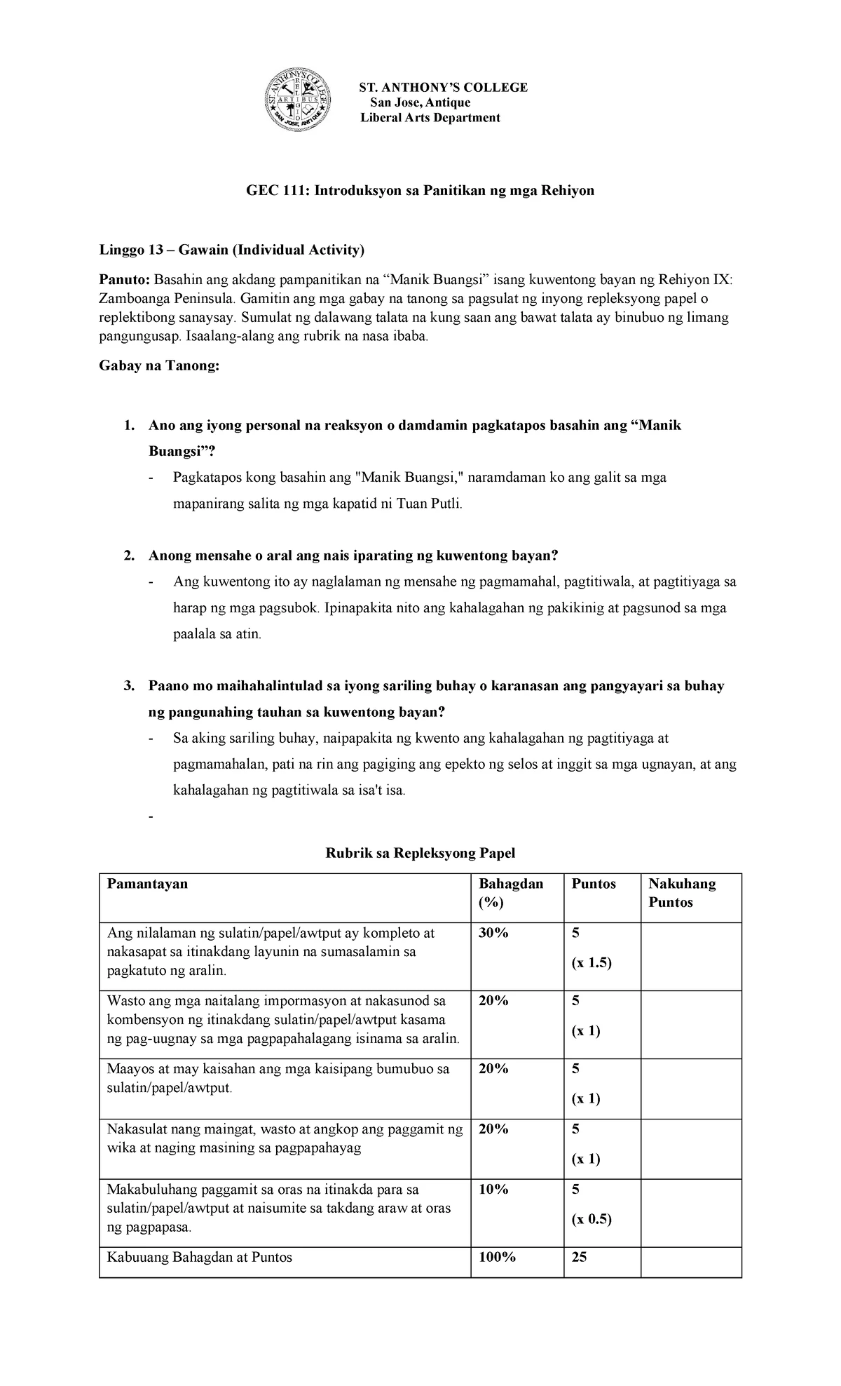 BADAC Document Transmittal Form Acknowledgment Template - Studocu