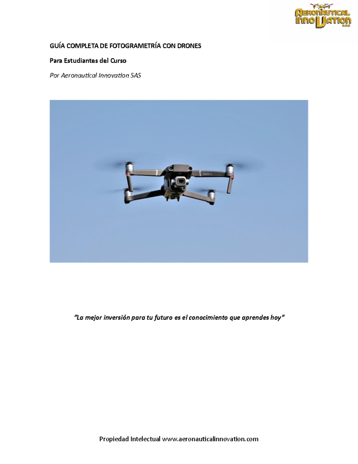 GUÍA COMPLETA DE FOTOGRAMETRÍA CON DRONES - Curso Aeronautical ...
