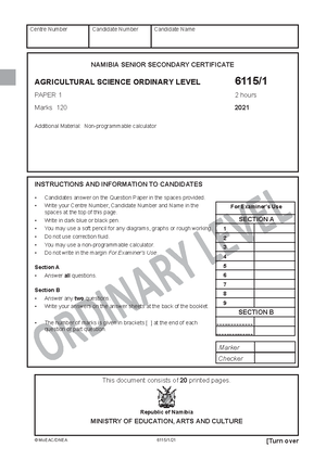 Agricultural science grade 11 notes 2024 - Directorate: Curriculum FET ...