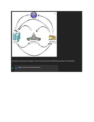 [Solved] Which statement below regarding the circular flow diagram is ...