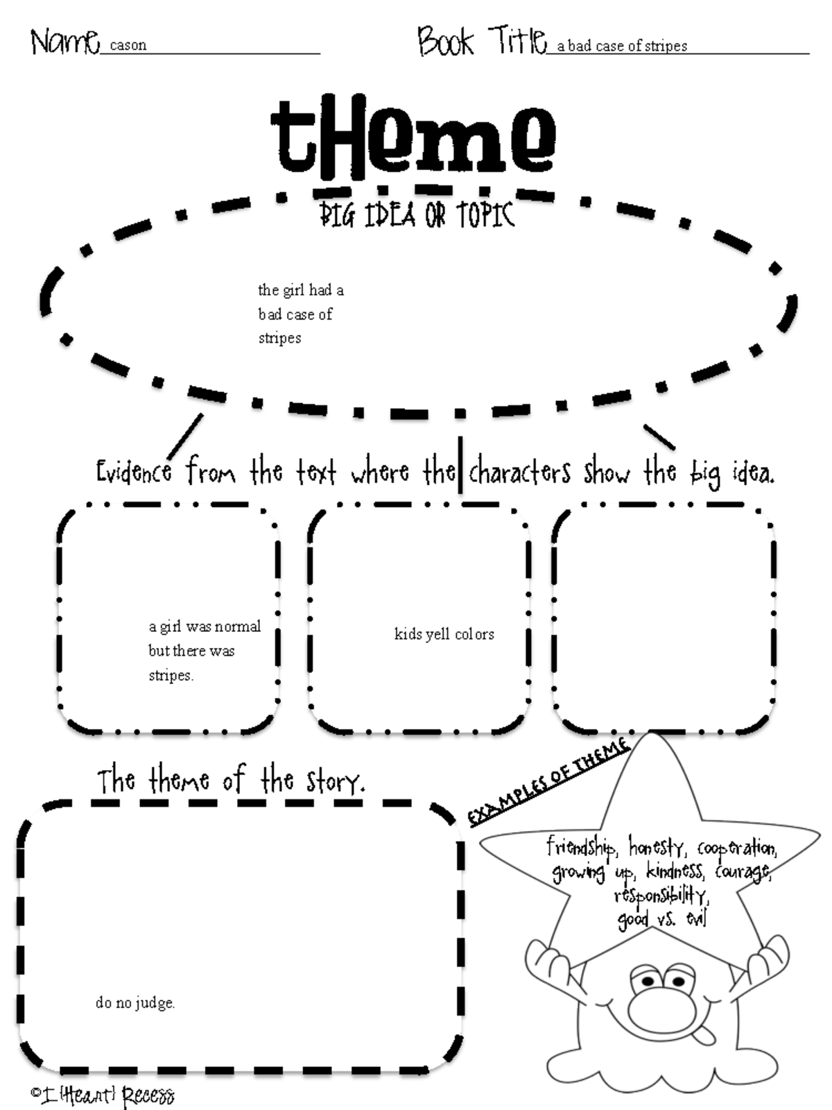 Christopher Brown - Theme Graphic Organizer - CRSS 6340 - Name Book ...