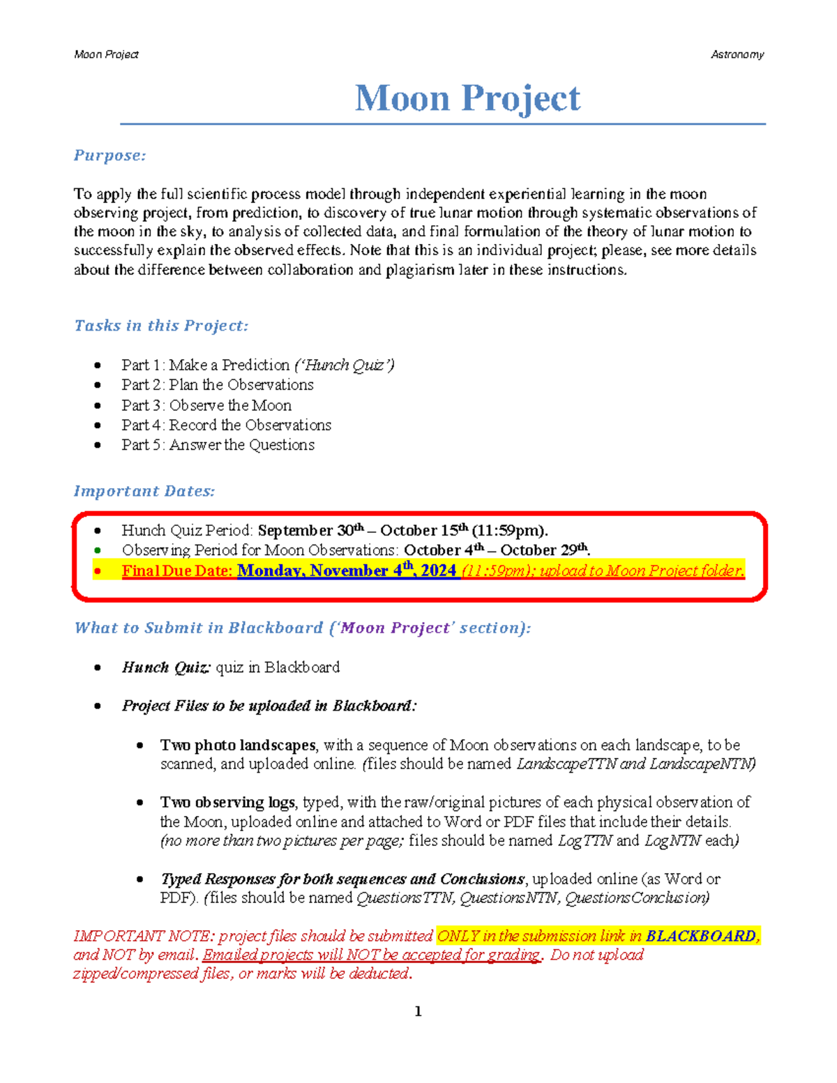 S2000-MP-Moon Project Instructions and Requirements - Studocu