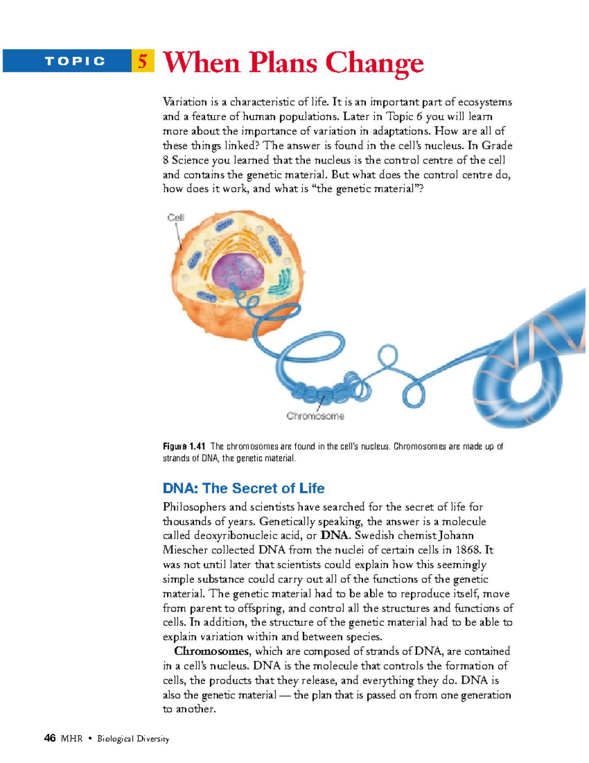 05 SF9 U01 T05 - The Role of DNA in Variation and Adaptation - Studocu