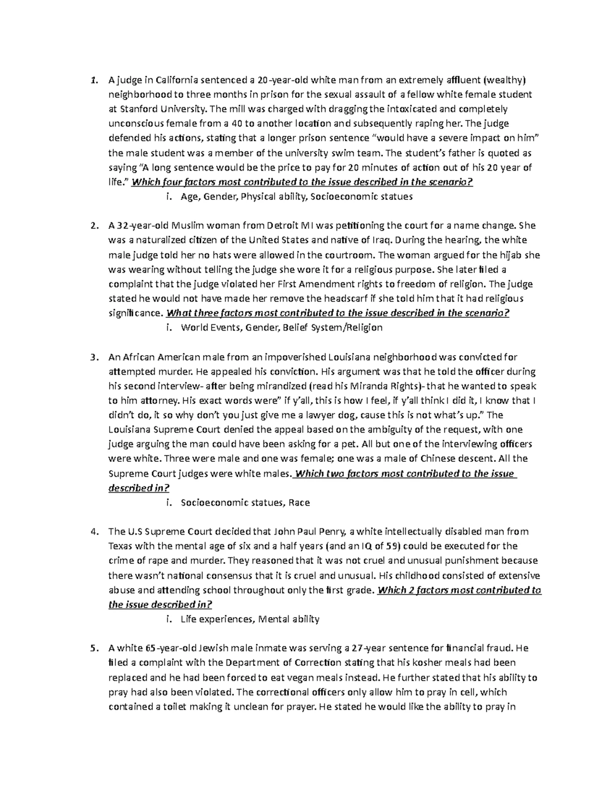 6-2 Module 6 quiz Michelle Garcia - All correct answers will be in BOLD ...