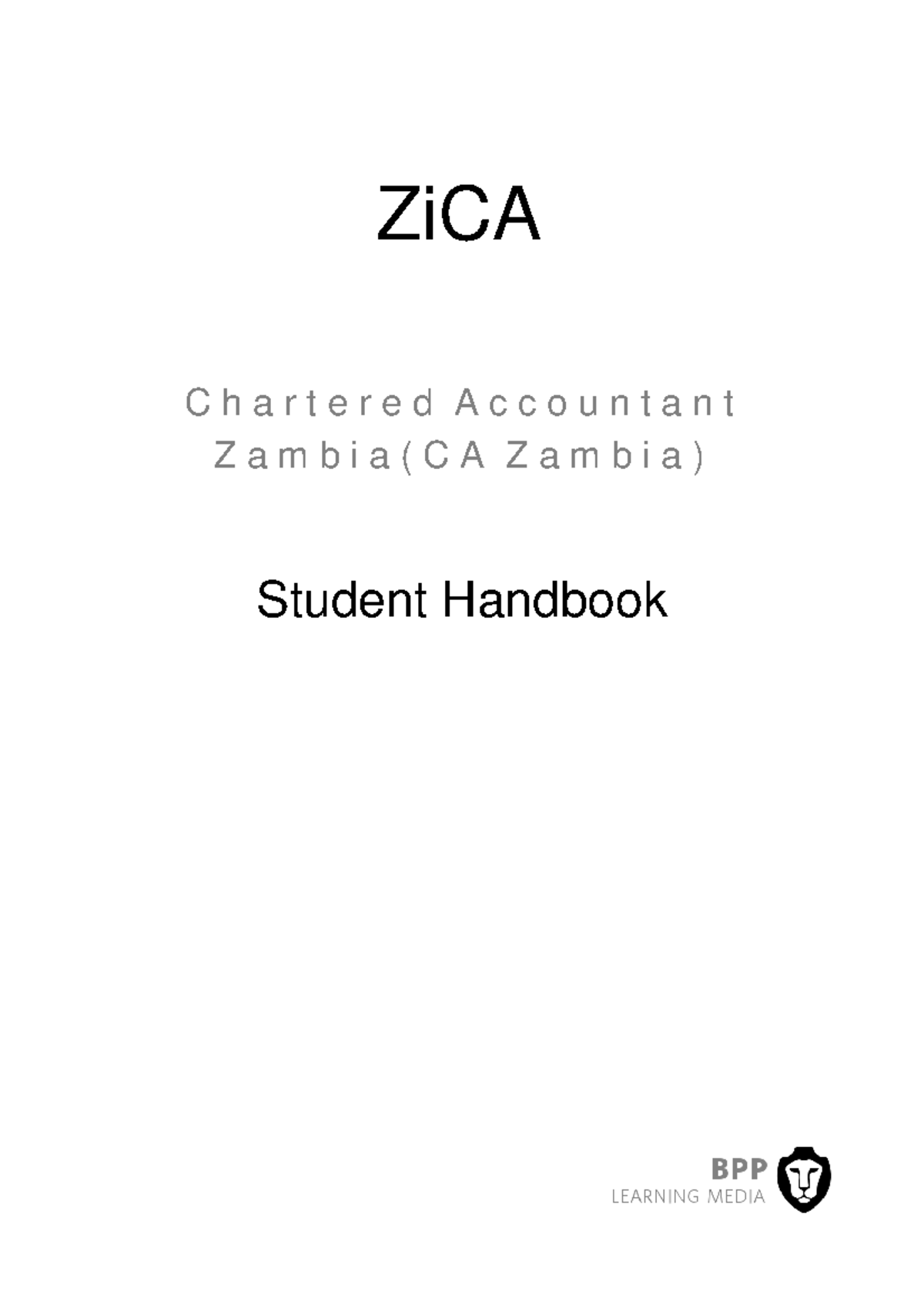 CA Zambia Student Handbook: Registration, Entry & Study Methods 2021 ...