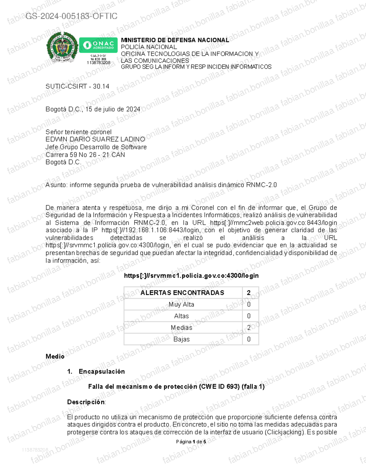 GS 2024 005183 Oftic - adawdawdawd - MINISTERIO DE DEFENSA NACIONAL ...