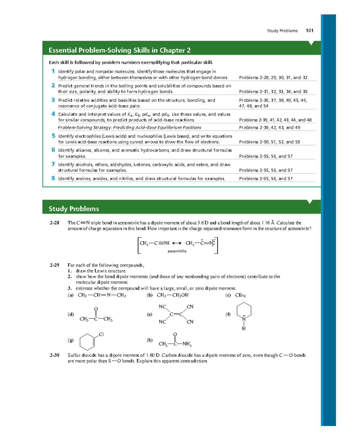 Chapter 2 Study Problems: Essential Skills in Organic Chemistry (CH 2 ...