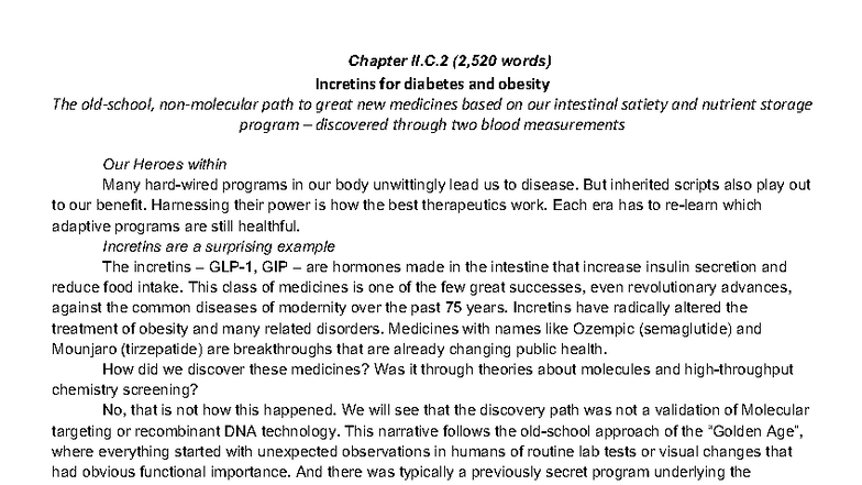 Wk 4 Ch II.C.3 Incretins: Revolutionary Drugs for Diabetes & Obesity ...