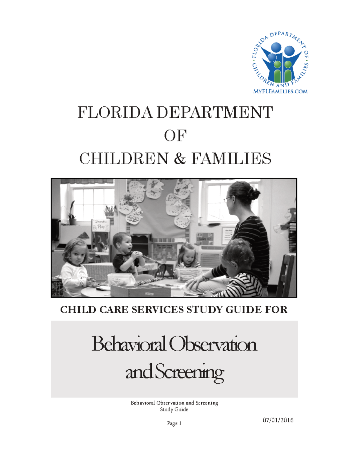 Behavioral Observation and Screening Study Guide (DCF) - Studocu
