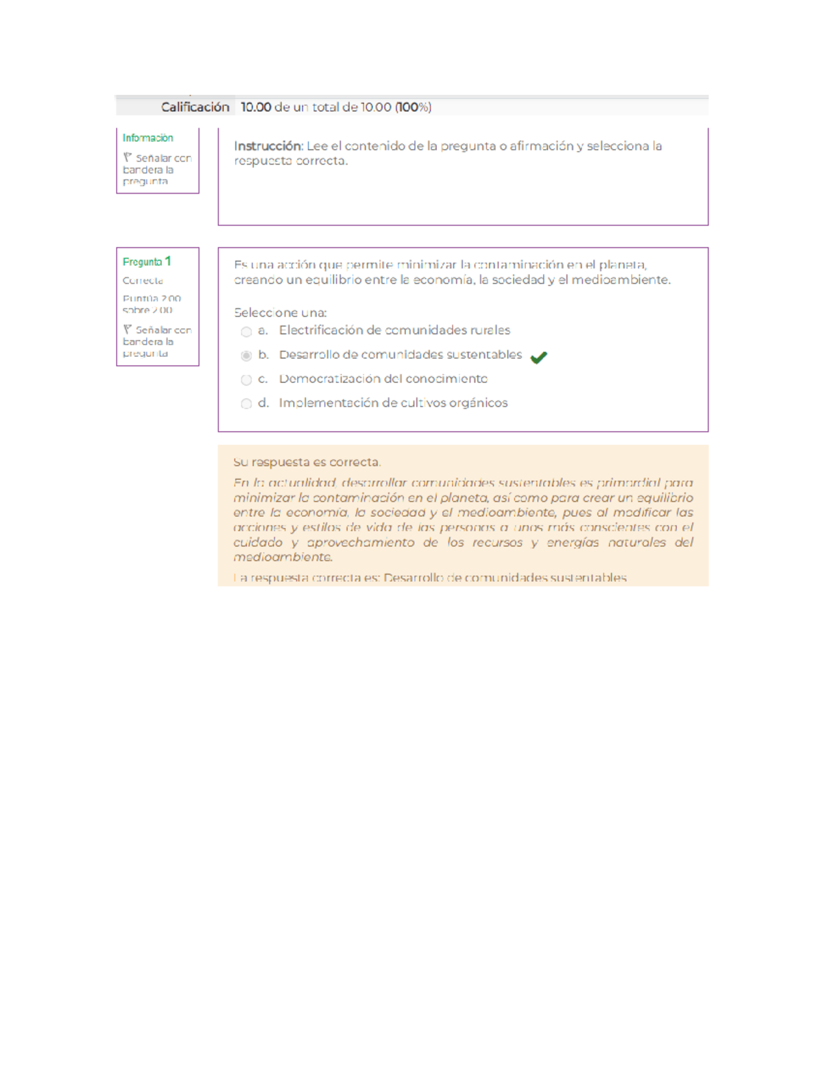 Módulo 21 Semana 3 Actividad Formativa 5: Desarrollo Sustentable - Studocu