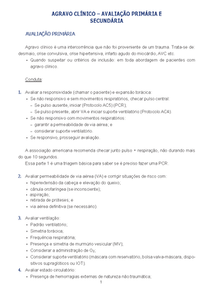 Classificação de Risco conforme MS e Escala de Manchester - Material ...