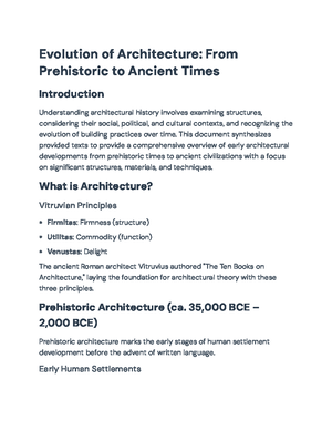 The Evolution of Early Architecture: A Study of Ancient Civilizations ...