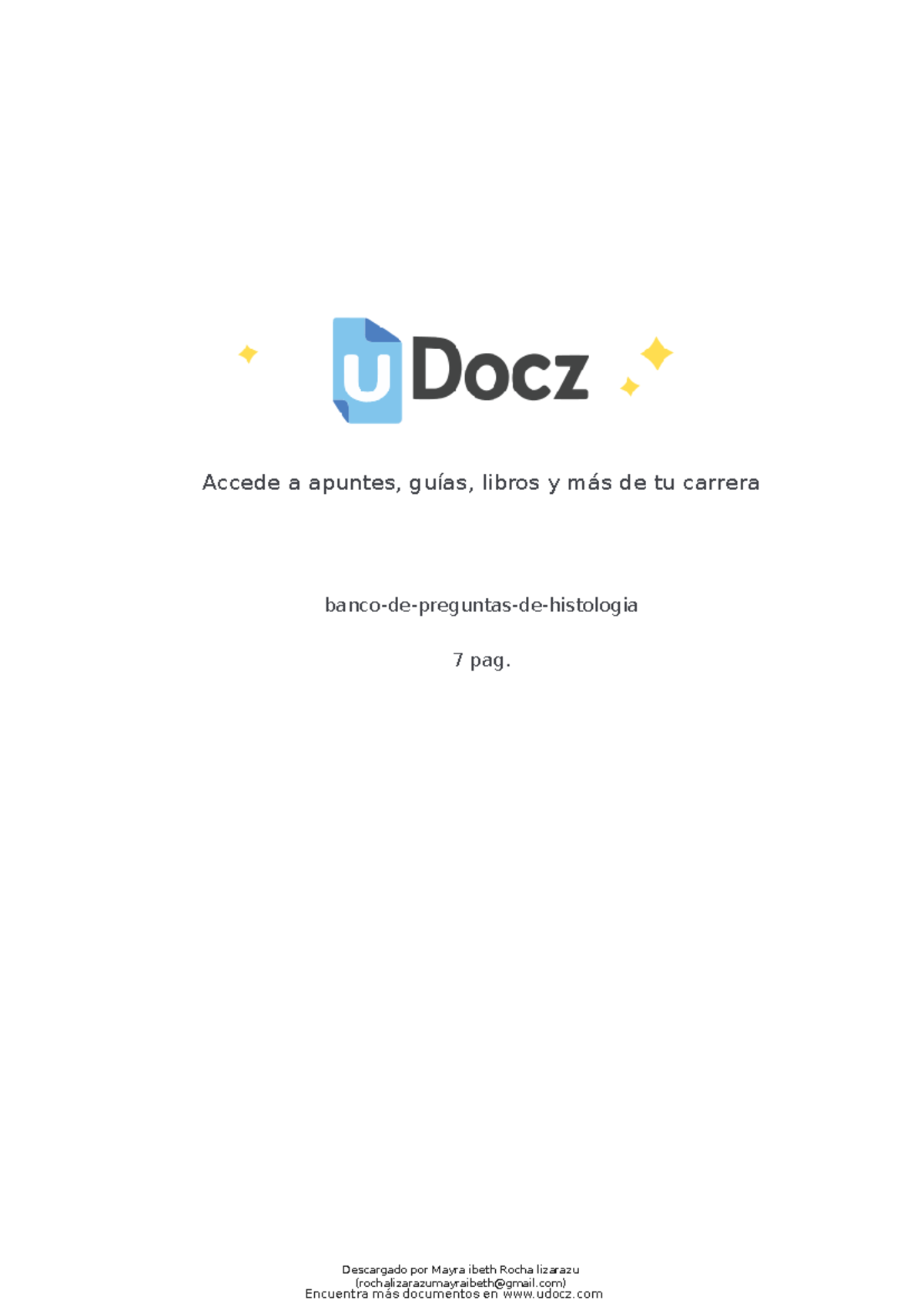 Banco de preguntas de histologia 155839 downloable 2096135 - Accede a ...