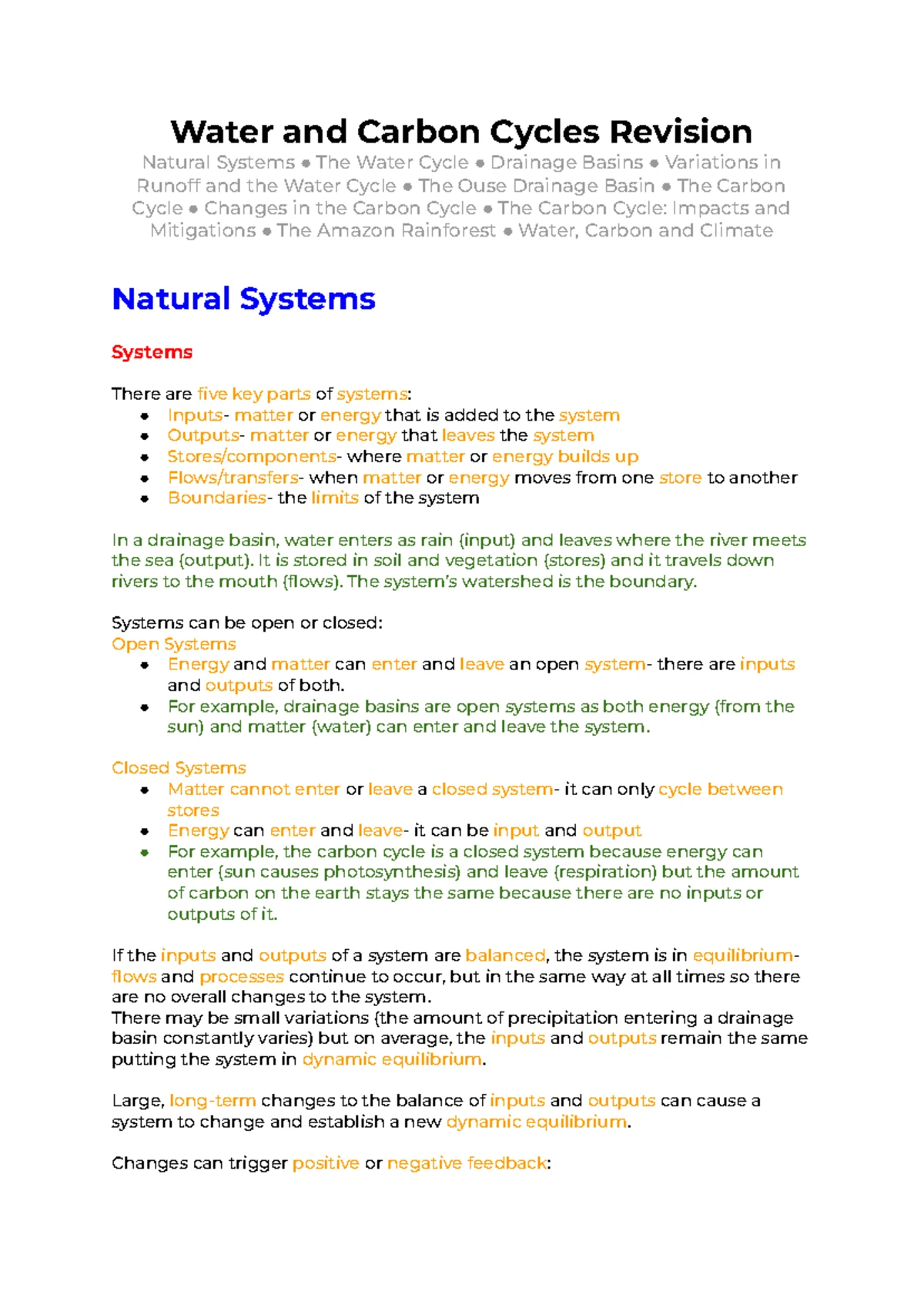 AQA A Level Geography: Global Systems and Global Governance Detailed ...