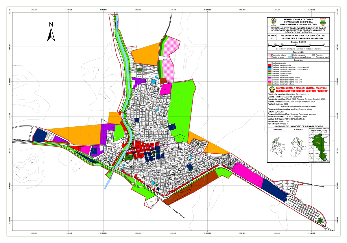 mapa divipola EOT - Calle 12A Calle 8B Transversal 12C Carrera 2CCarrera 2B Carrera 2A Carrera ...