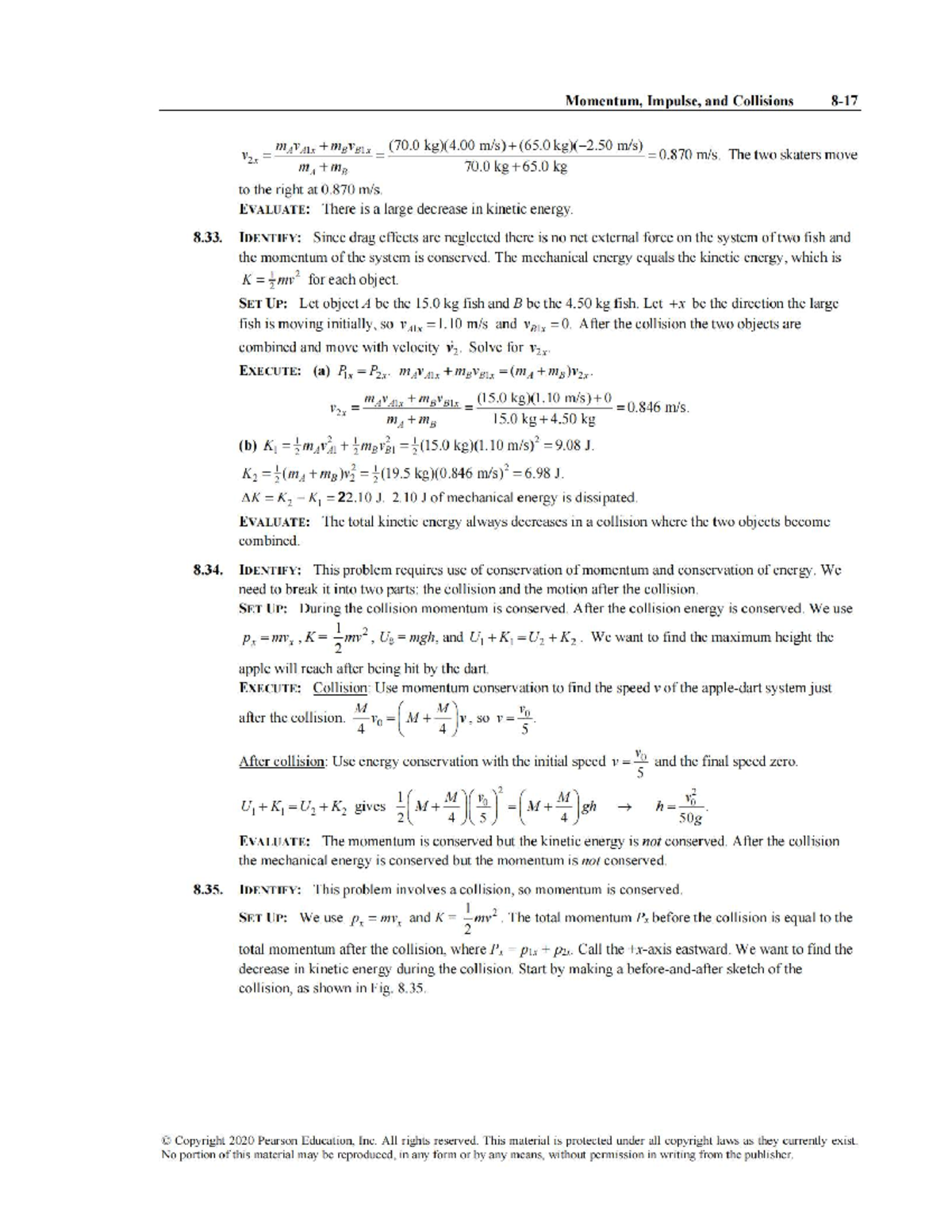 Momentum, Impulse, and Collisions - University Physics (15th Ed) - Studocu
