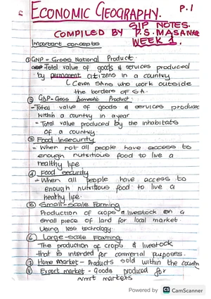 Mind the Gap Grade 12 Geography Study Guide: Economic Geography Notes ...